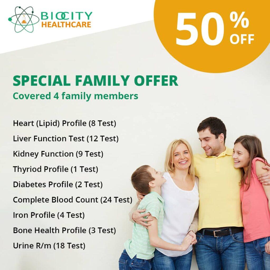 Book Family Health Package with Complete Diagnostic Tests